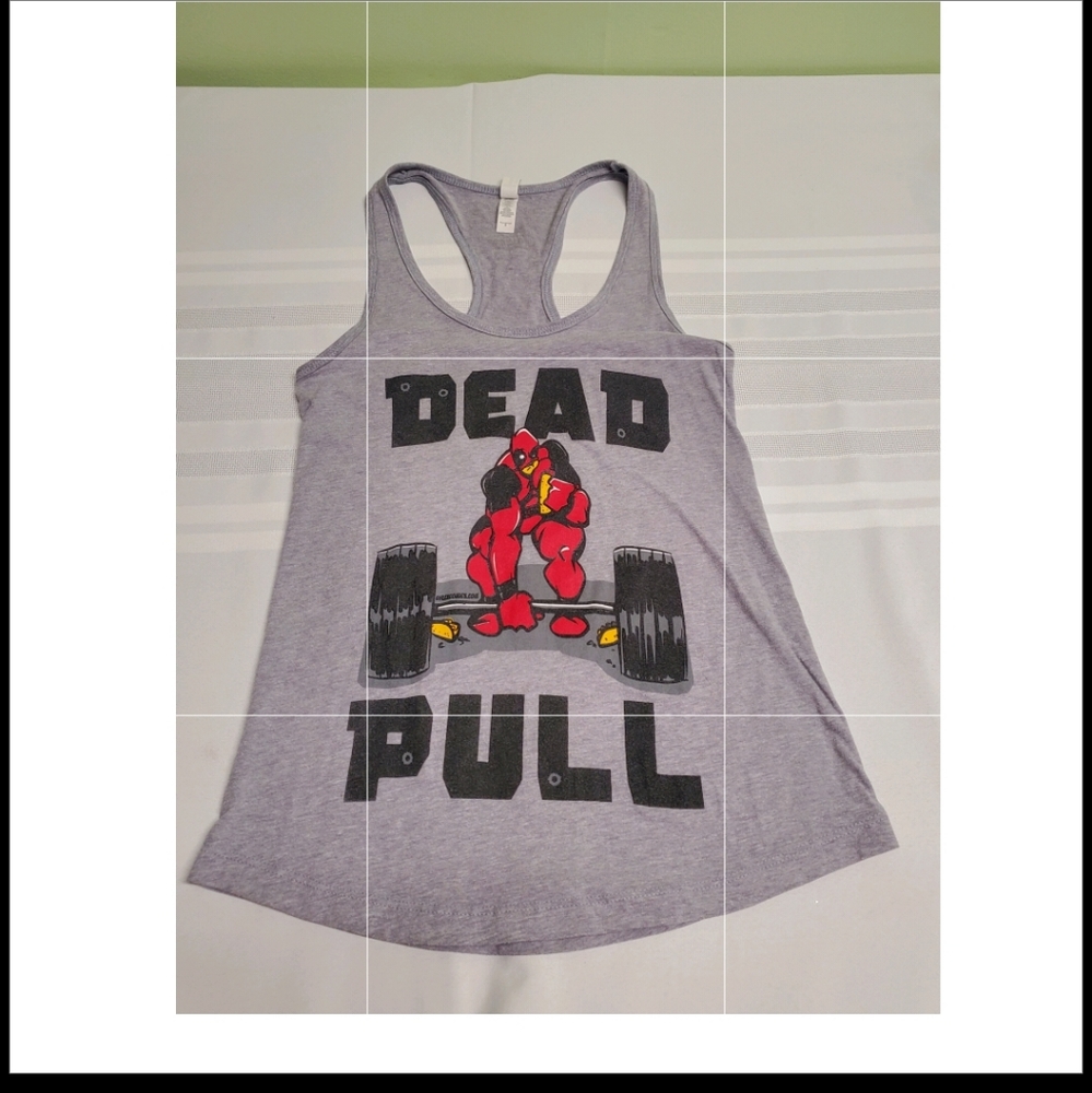 Dead Pull Work Out Muscle Racer Back Shirt Size Small. - Gem
